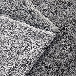 RUGICI Oversized Wearable Hoodie Blanket for Adult Women Tie Dye Comfy Flannel Hooded Grey 60"x80"