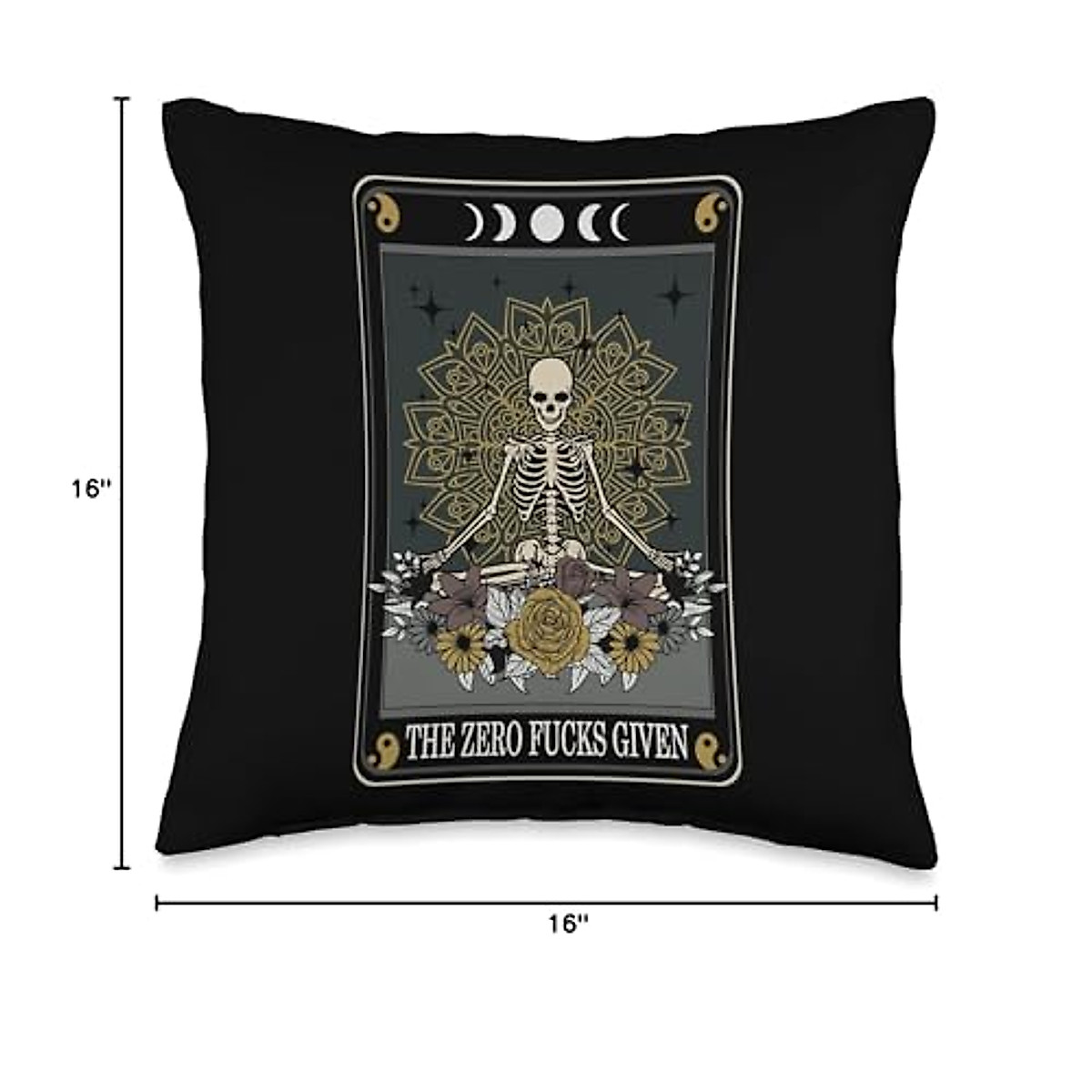 Funny Tarot Card Throw Pillow