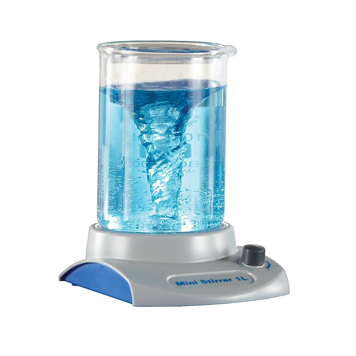 Heathrow Scientific 120595 Mini Magnetic Stirrer and Stir Bars, 3 L, Powerful Magnetic Coupling, Low-Profile Design, 200-2200 RPM, Blue