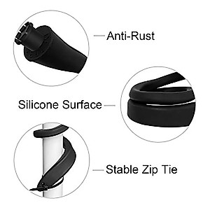 VOMENC 【Upgraded Version】 Flexible Twist Mount for All-New Blink Outdoor Indoor Camera Blink Mini and Blink Indoor and Outdoor Camera (Black 2PACK)