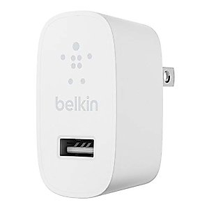 Belkin USB Charger 12W (USB Wall Charger for iPhone, iPad, AirPods, Samsung Galaxy, Google Pixel, More) iPhone Charger, Pixel Charger (WCA002dq)