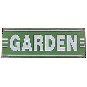 Barnyard Designs Retro Vintage Metal Tin Bar Sign, Decorative Wall Art Signage, Primitive Farmhouse Country Kitchen Home Décor (Garden)