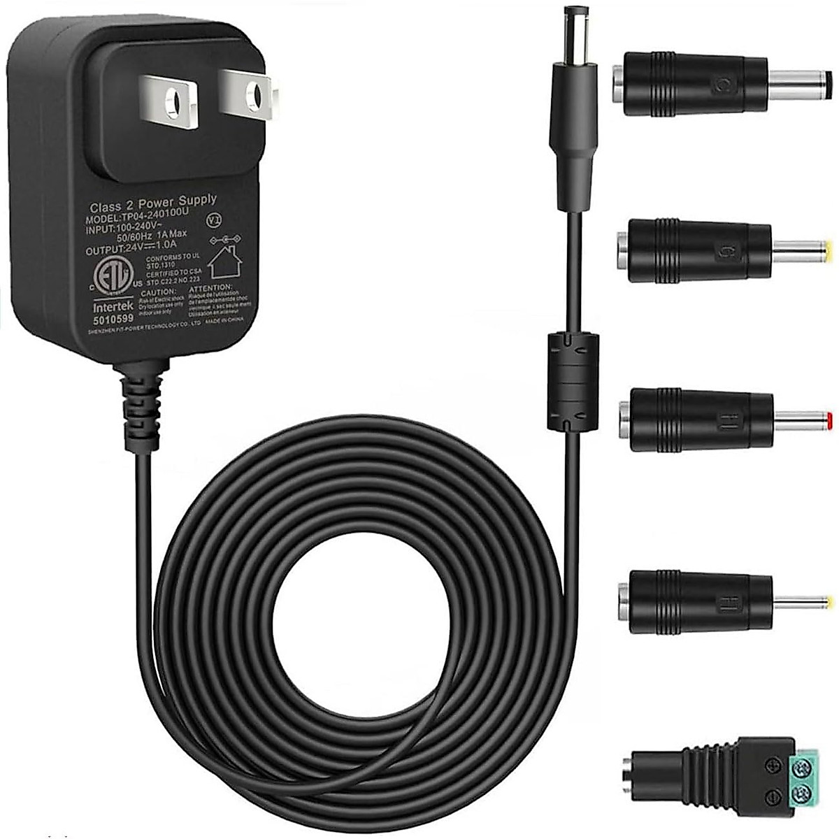 100V-240V AC to DC 24V 1A Power Supply Adapter for 24Volt 1Amp 650mA 500mA 150mA 2400mah 2500mah 2600mah Massage Gun Charger Power Cord