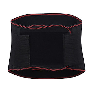 Breathable Back Support Belt Built-in 4 Support Strips Adjustable Lumbar Support Brace Abdominal And Waist Self-Heating For Men Women Pain Relief And Injury Prevention ( Color : Black , Size : M/Mediu