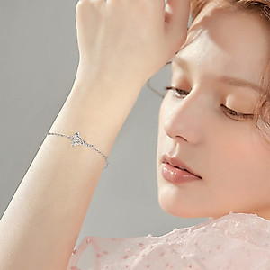 Palpitate Nurse Bracelets for Women Sterling Silver Nurse Gifts Nurse Jewelry Nurse Graduation Nurses Week Gifts Angel Wings RN Grad Registered