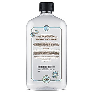 Quinn’s Alcohol Free Witch Hazel with Aloe Vera 16 Ounce (Unscented)