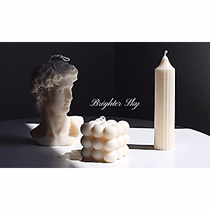 David Sculpture Candle by Brighter Sky|Natural Wax|Candle Decor|Gift for Her|Cute Candle|Candle Ideas|Wax Melts|Pillar Candle|Candle Holder|Candle Gift|Sculpture|Decorative Candle|Home Decor