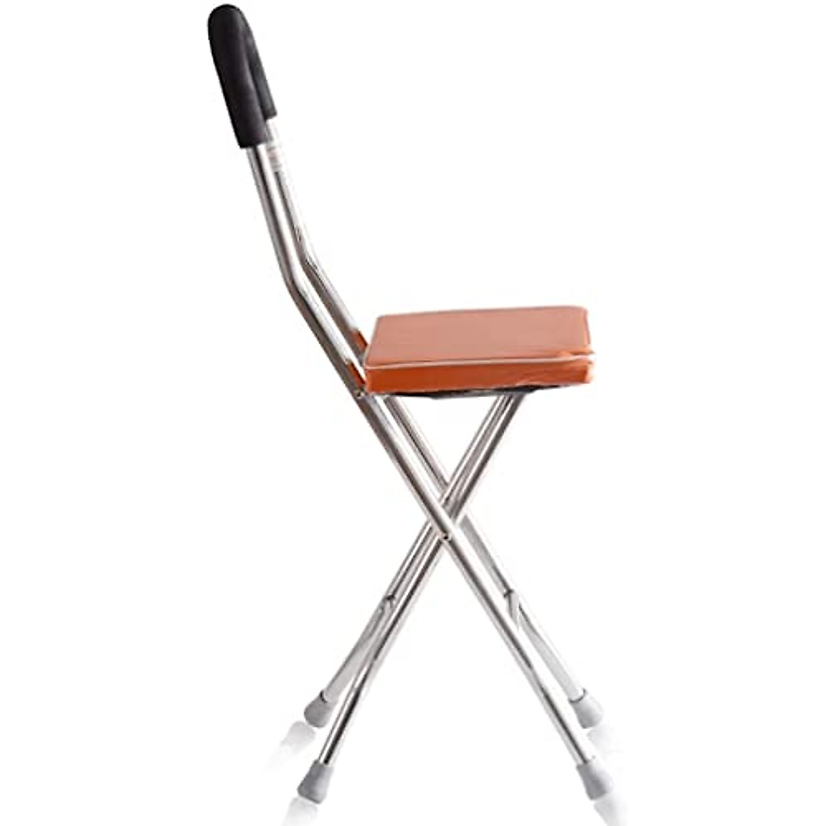 Cane Seat Folding Crutch Stool Folding Travel Cane Walking Stick Seat Camp Stool Chair Hiking Stick Cane Deluxe Massage Crutches Seat Stainless Steel Walking Stick Travel Aid for Elder Gift Practical