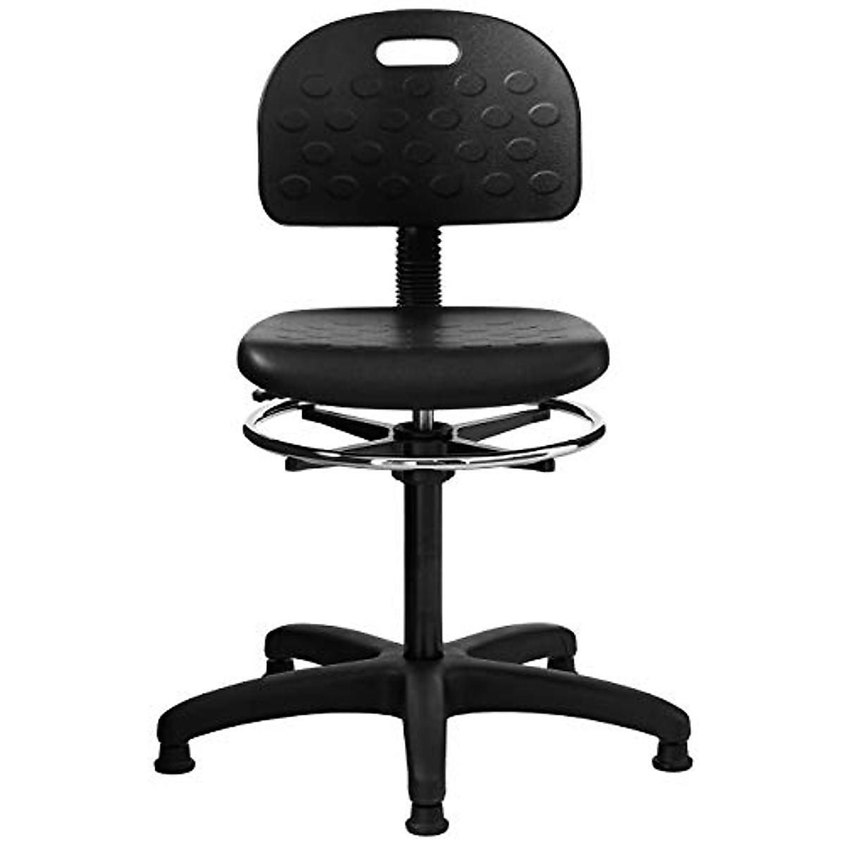 Safco Products 6680 Soft Tough Economy Workbench Chair (Optional arms sold separately), Black