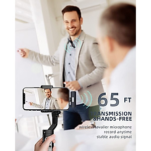 Z Innovations Wireless Lavalier Microphone, Dual Omnidirectional, Plug-and-Play, Compatible with iOS and Android, Ideal for Vlogging, Live Streaming, Interviewing, and Recording