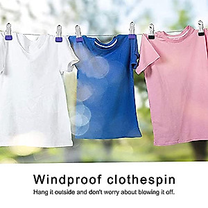 DKKO Stainless Steel ClothesPins Multi-Function Clips Hanging Towel Clamp Cloth Picture Food Bag Sturdy Heavy Duty,20pcs Black