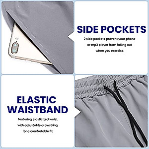 COOFANDY Men's 2 Pack Gym Workout Shorts 7 Inch Quick Dry Athletic Shorts Lightweight Running Shorts with Pockets