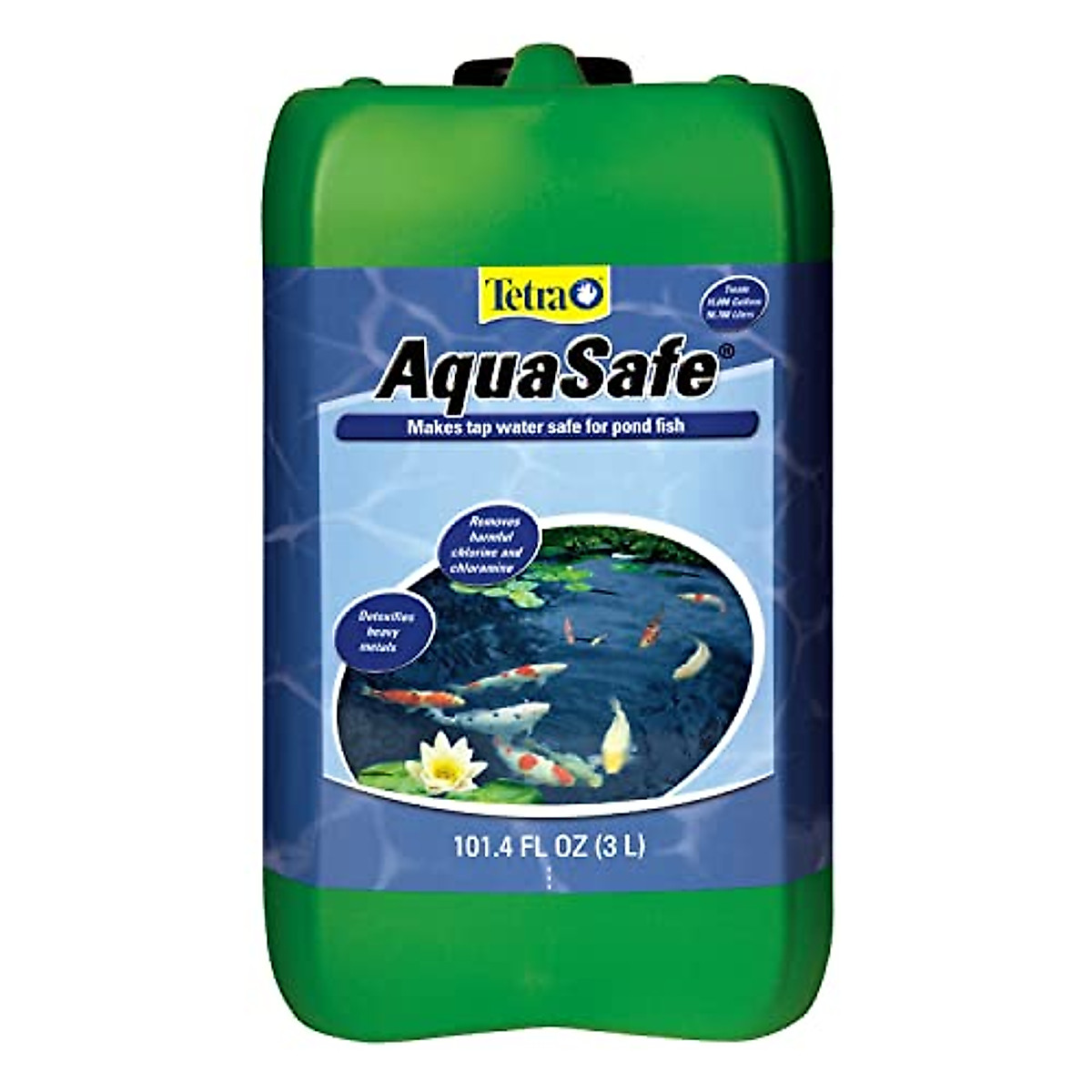 TetraPond AquaSafe 101.4 Ounces, Makes Tap Water Safe For Pond Fish