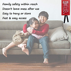 Fire Blanket For Home XXL- 79 x 79 Fire Blankets Emergency For People Fire Retardant Blanket Fire Shelter Large Suppression Fiberglass Kitchen Home Restaurant House Fire Proof Survival Safety Reusable