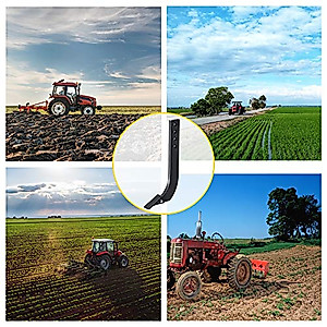 VEVOR Box Blade Shank, 18'' Scarifier Shank, 4 Holes Box Scraper Shank, Ripper Shank with Removable Tapered Teeth and Pins, Adjustable Shanks Assembly for Replacement, Digging, Plowing, 4PCS