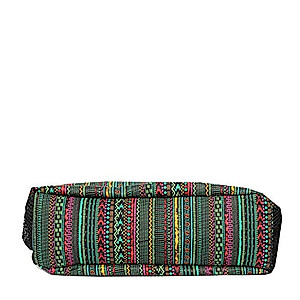 ESVAN Original Floral Water Resistant Tote Bag Large Shoulder Bag with Multi Pockets for Gym Hiking Picnic Travel Beach Daily Bags (Green)