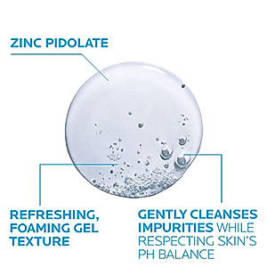 La Roche-Posay Effaclar Purifying Foaming Gel Cleanser for Oily Skin, Daily Face Wash to Remove Excess Oil and Impurities, Oil Free and Soap Free