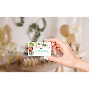 Your Main Event Prints Fiesta Mexican Baby Shower Diaper Raffle Card, Diaper Raffle Ticket, 50 Count