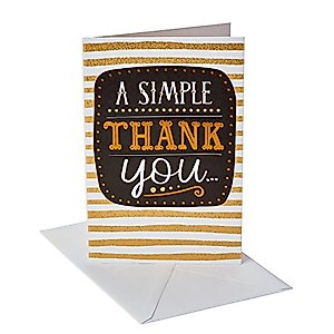 American Greetings Thank You Card (A Simple Thank You)