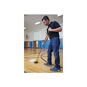 Rubbermaid Commercial H116 Invader Side-Gate Wood Wet-Mop Handle, 1 dia x 60, Natural