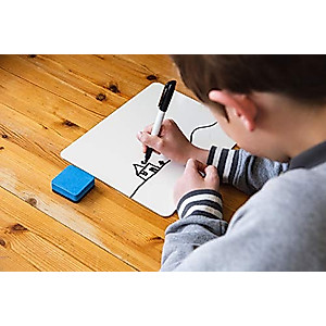 Dry Erase Boards [30pc Double Sided] Lapboards with ClearWipe Coating! Small White Boards - 9" x 12" Mini White Boards for Students, Classroom Teacher Supplies