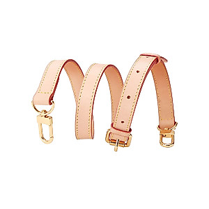 WUTA Leather Strap Replacement Genuine Leather Adjustable Crossbody Strap for Louis Vuitton Women's Crossbody Handbags Calfskin-Natural