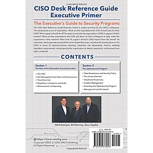 CISO Desk Reference Guide Executive Primer: The Executive’s Guide to Security Programs