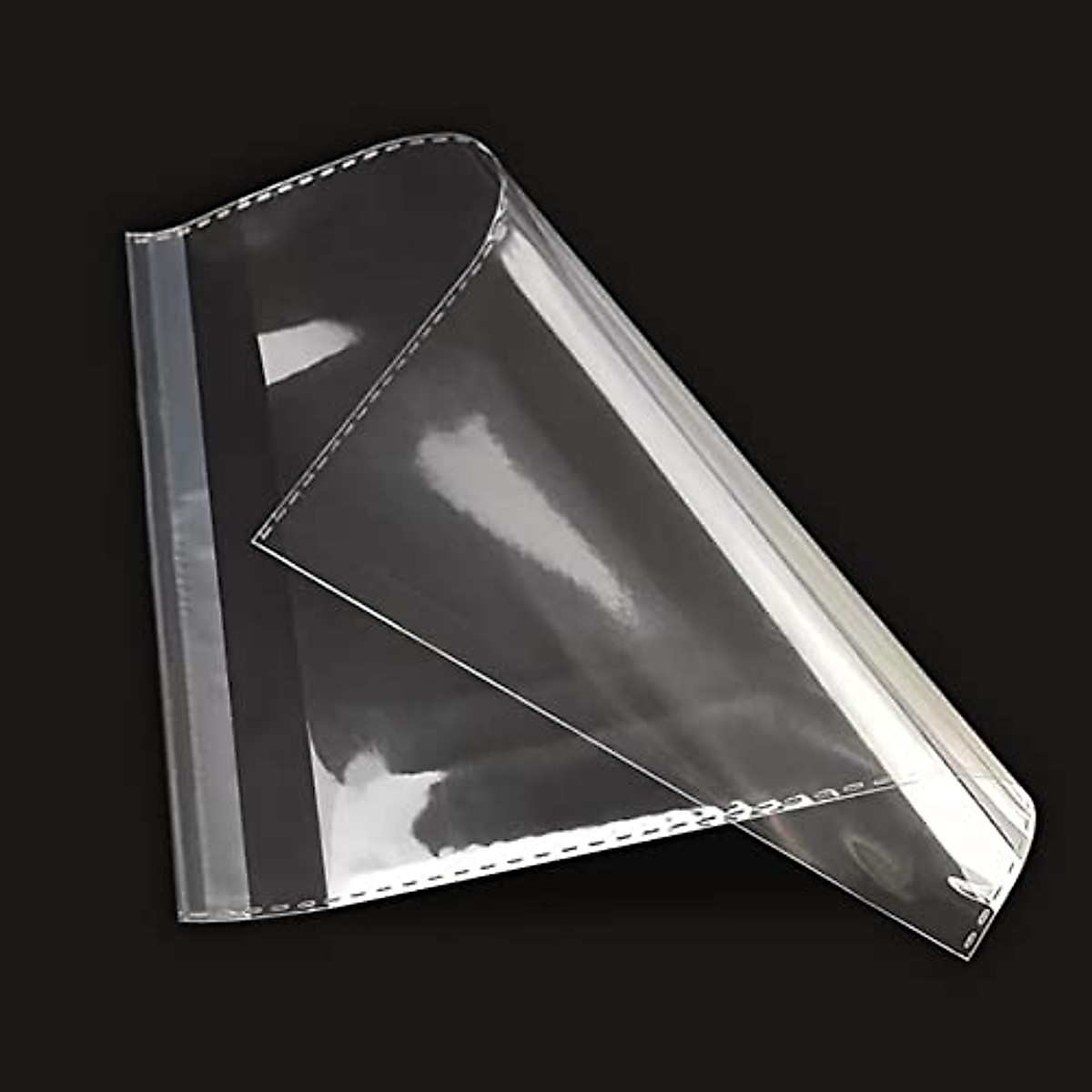 UUYYEO 100 Pcs Clear Plastic Cello Bags - Sealable, Transparent, Resealable, Self-Sealing, 5 x 7in
