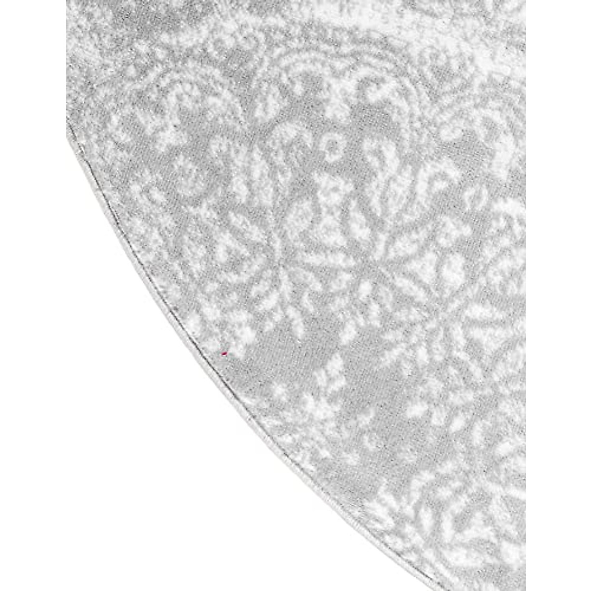 Unique Loom Sofia Collection Area Rug - Grand (5' 3" x 8' Oval, Light Gray/Ivory)