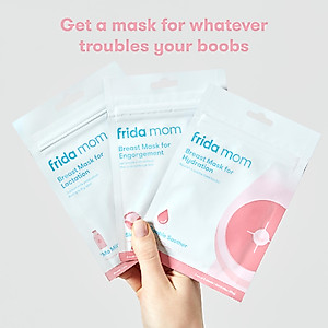 Frida Mom Breast Mask for Lactation Support, Made with Fenugreek & Fennel to Increase Milk Supply, 2 Sheet Masks