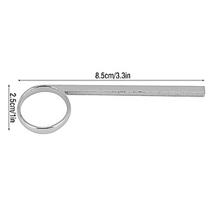 Trumpet Valve, Standard Accessory Alloy Slide Replacement for Trumpets Cornets Silver or Brass Instrument Repair Parts Trumpet Finger Ring