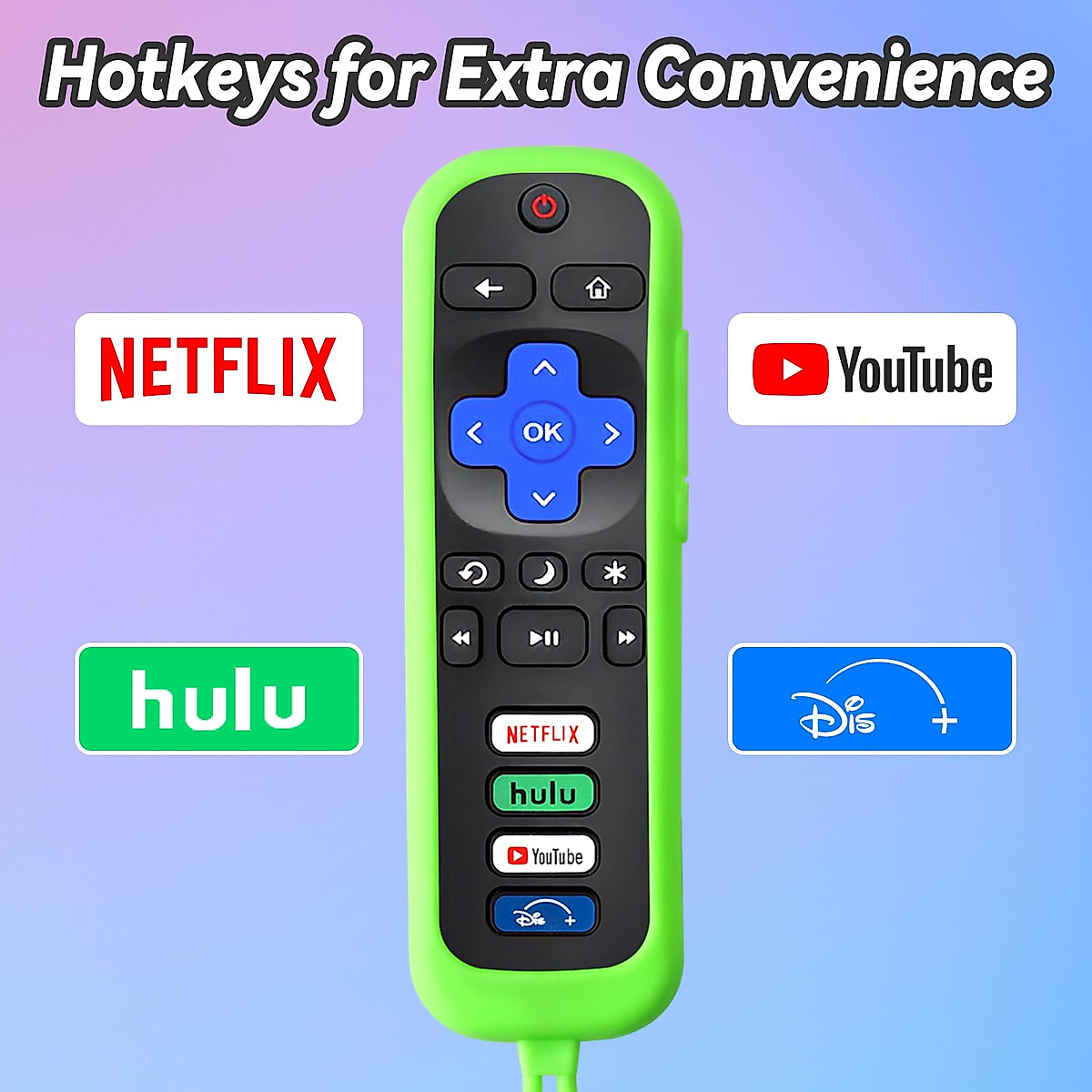 New Universal TV Remote Compatible Only for R-ku TVs Remote,Compatible for TCL R-ku/Hisense R-ku/Onn R-ku TVs (Not for R-ku Stick and Box) (Pack of 2)