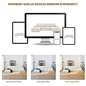 Olodumare U Shaped Minimalist Modular Sectional Sofa Sets, Modern 6 Pcs Luxury Chenille Floor Cloud Couch, Free Combination, Foam-Filled Sleeper Sofa Bed for Living Room, Office, Deep Seat, Beige