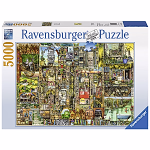 Ravensburger Colin Thompson: Bizarre Town 5000 Piece Jigsaw Puzzle for Adults | Premium Quality with Unique Piece Design | Anti-Glare Surface | Ideal for Group Activity | FSC-Certified Materials