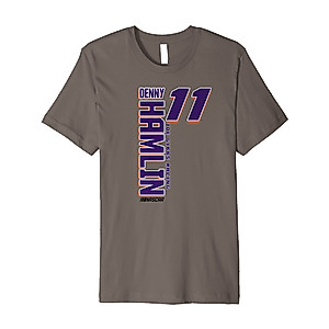 NASCAR - Denny Hamlin - Vertical Carbon Fiber Premium T-Shirt