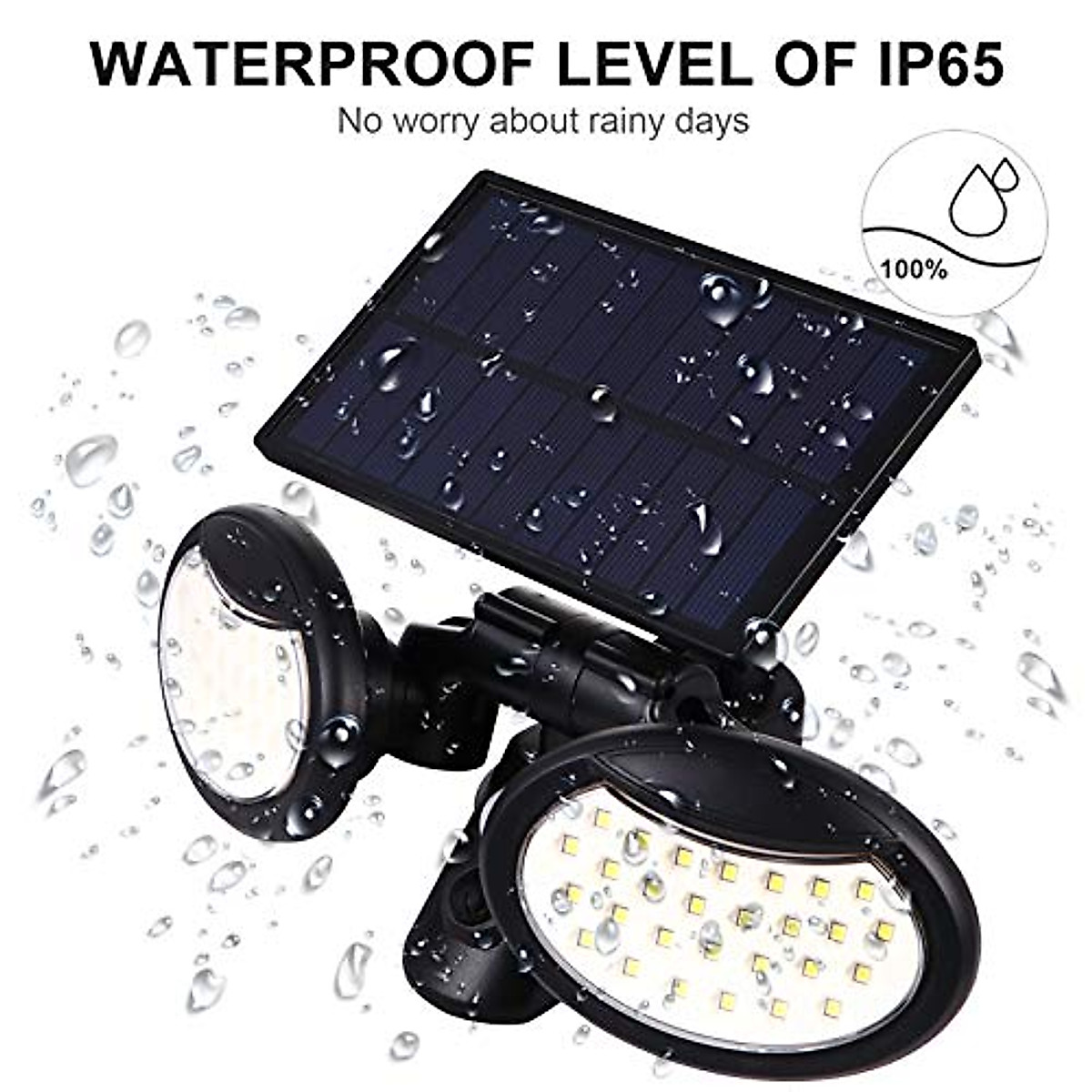 BESPORTBLE LED Solar Powered Light Human Body Induction Wall Street Lamp Outdoor Security Landscape Lantern for Patio Stairs Garden Pathway Home Light with 56 LED Bulb