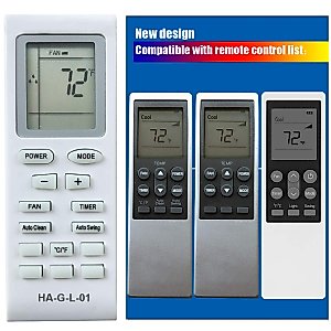 HA-G-L-01 Replacement for LG Portable Air Conditioner Remote Control for Model LP1415GXR LP2525GXR LP1111WXR LP1111WXRY1 LP1210BXR LP1311BXR LP1411SHR LP1413SHR LP1414SHR LP1415SHR LP1415WXRSM
