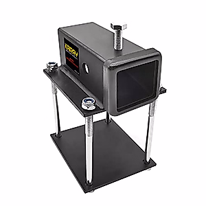 KAIRAY RV Bumper Hitch Receiver 2 inch Adapter Receiver Openning for 4-4.5'' Beams, Trailer Rear Bumper for Camper Bike Racks Cargo Carriers