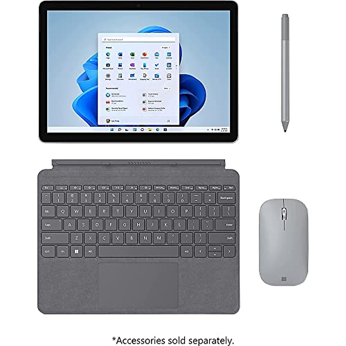 Microsoft 8VA-00001 Surface Go 3 10.5" Intel Pentium Gold 6500Y 8GB RAM Touch Tablet Bundle with Elite Suite 18 Software + 1 YR CPS Enhanced Protection Pack