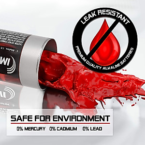 Impecca 9 Volt Batteries, Premium Alkaline (24-Pack) High Performance, Ultra Long Lasting, and Leak-Resistant All-Purpose 9V, 24 Count, 6LR61 - Platinum Series