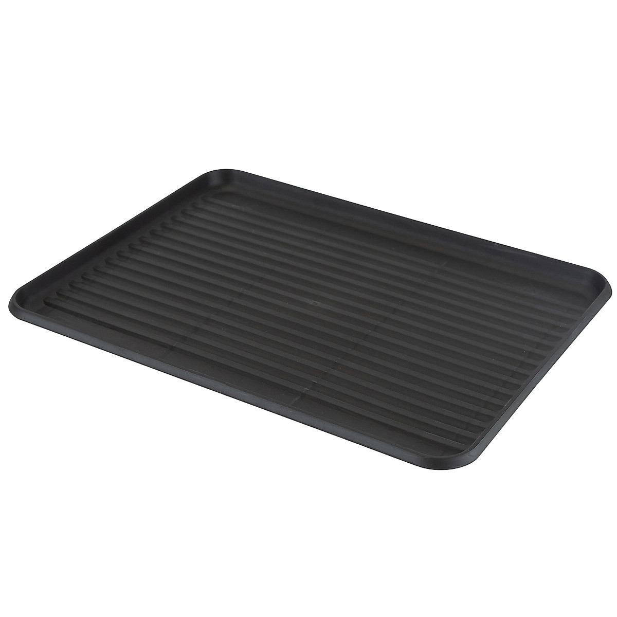 Kitchen Details Utensil Holder Tray Geode Deluxe Dish Drying Rack with Drain Board, Cutlery Basket, Iron Frame, Satin Gold