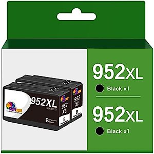 Clorisun 952 952XL Black Ink Cartridge Combo Pack Replacement for HP OfficeJet Pro 8710 7740 8720 8715 8210 8740 8702 7720 8725 8700 8730 Printer Ink (2 Black, 2Pack)