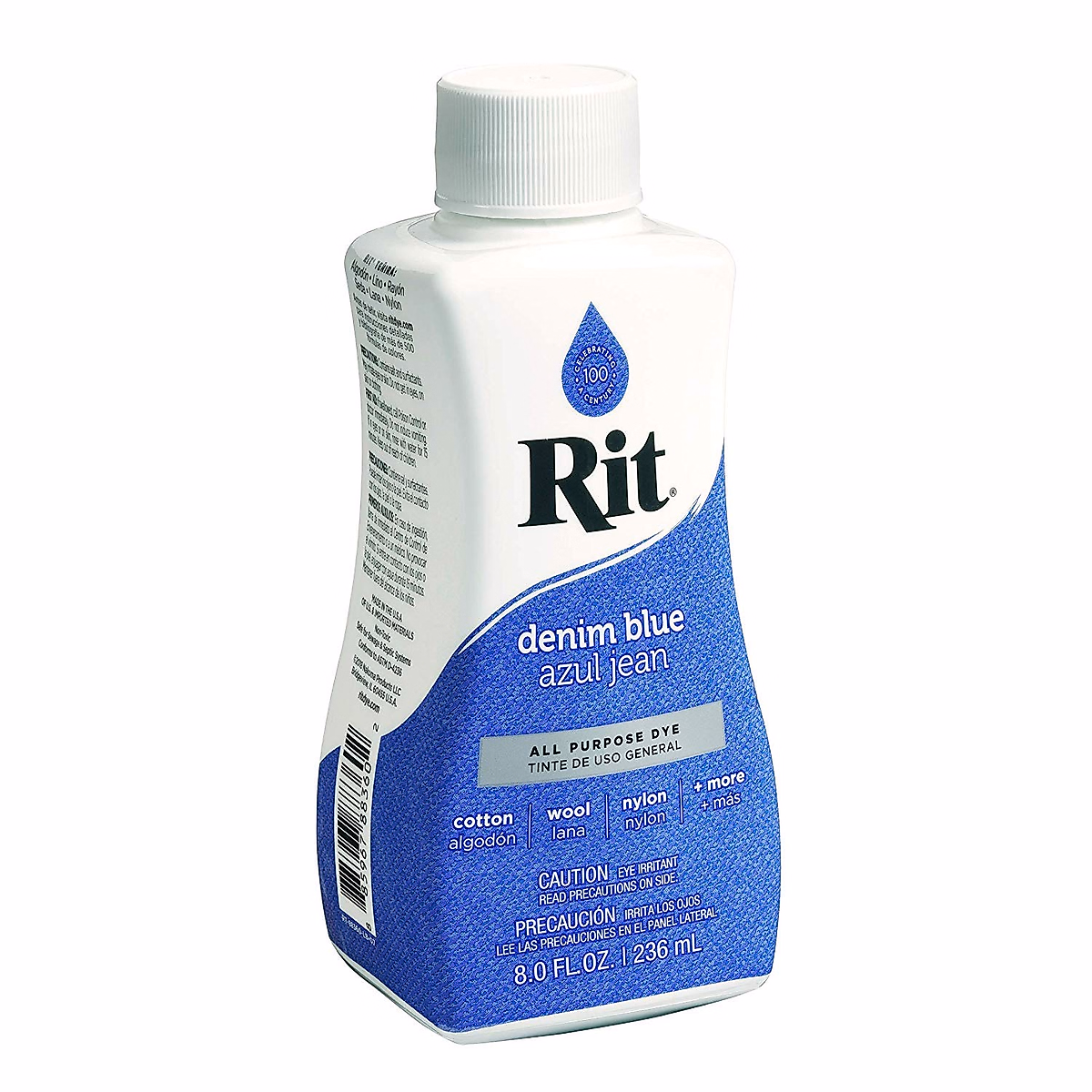 Liquid Fabric Dye, 8-Ounce, Cherry Red & Liquid Fabric Dye, 8-Ounce, Denim Blue Bundle Edition