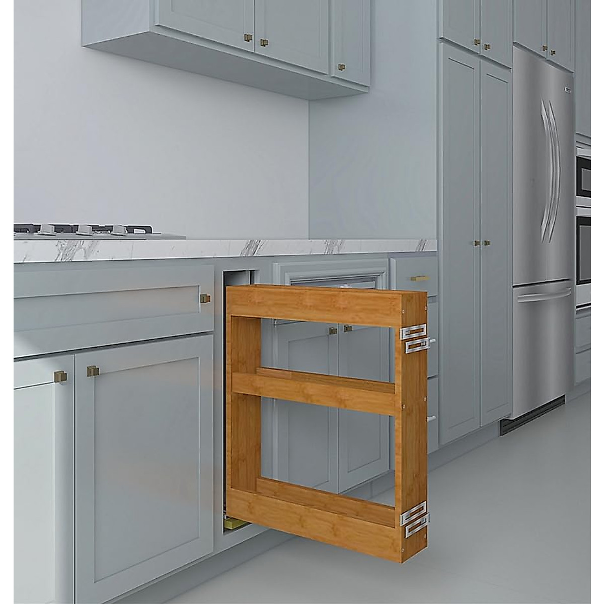 Pull Out Kitchen Cabinet Storage Spice Rack Organizer, Pull Out Spice Rack Organizer for Cabinet, Pull Out Cabinet Organizer, Spice Cabinet, Pull-out Home Organizer, Slim Storage Cabinet (5'' Width)