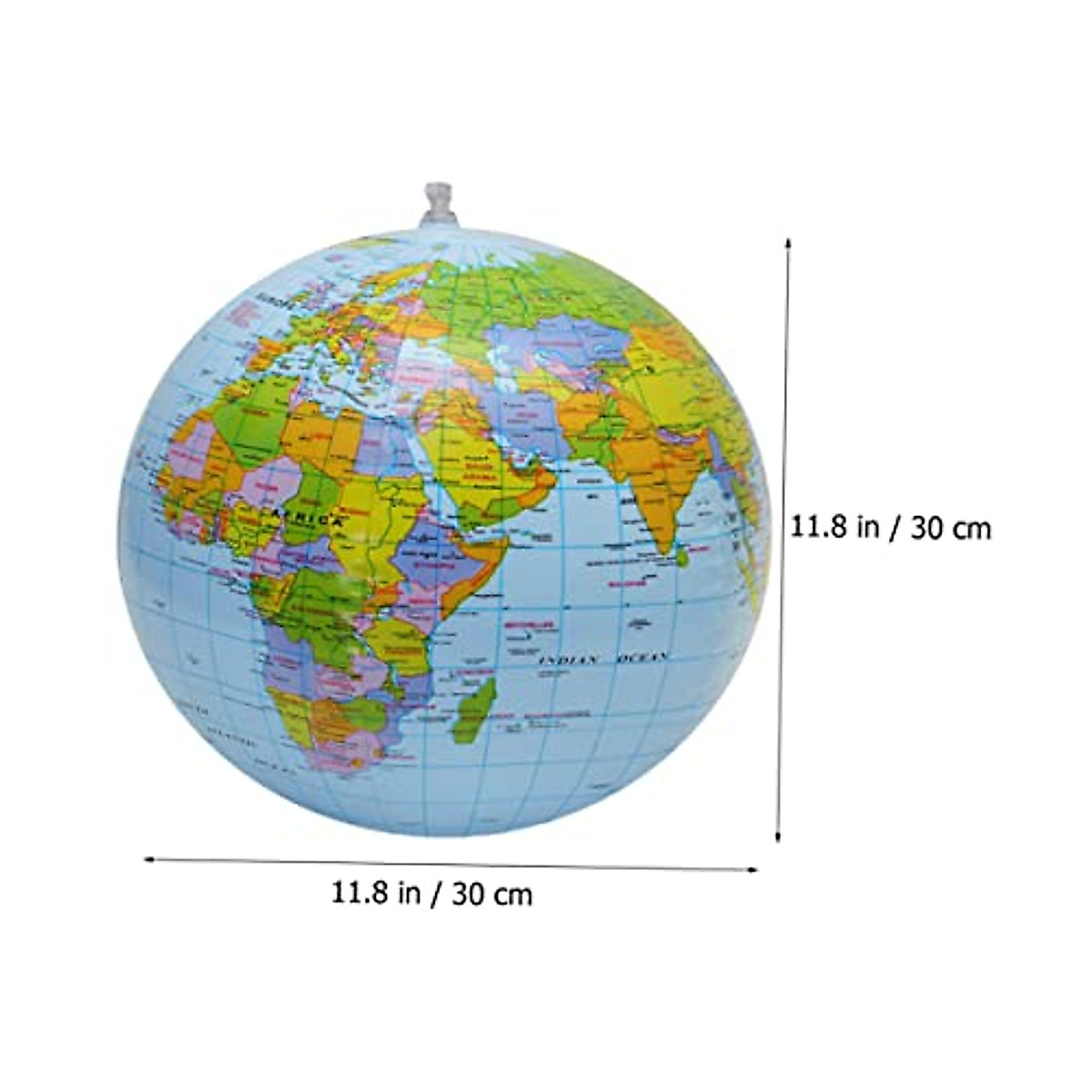 Abaodam Outside Summer Toys Inflatable Balls for Kids Small Inflatable Pool Children Beach Ball Inflatable Water Balls Inflatable Pool Balls Map Earth Globe PVC Decorations Outdoor Child