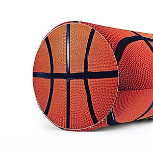 Laundry Basket with Handle Basketball 45L Laundry Hamper Collapsible Toys Storage Basket with Drawstring Toys Room Storage Basket