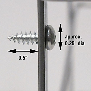 Household Essentials 1225-1 Mounted Paper Towel Holder | Mounts to Solid Cabinet Doors or Walls, Nickel