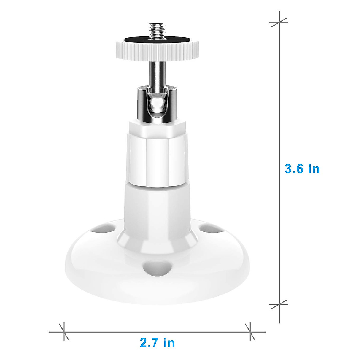 MENEEA for Wyze Cam v3/Pro,for Wyze Cam Outdoor,for Wyze Cam Pan V2,for Wyze Cam Pan Wall Mount, Adjustable Indoor and Outdoor 360 Degree Swivel Ceiling Mount Bracket for Security Camera (2 Pack)