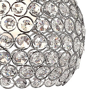 Westinghouse Lighting 6103700 One-Light Indoor Mini Pendant, Brushed Nickel Finish Crystal Jewel Shade, RED