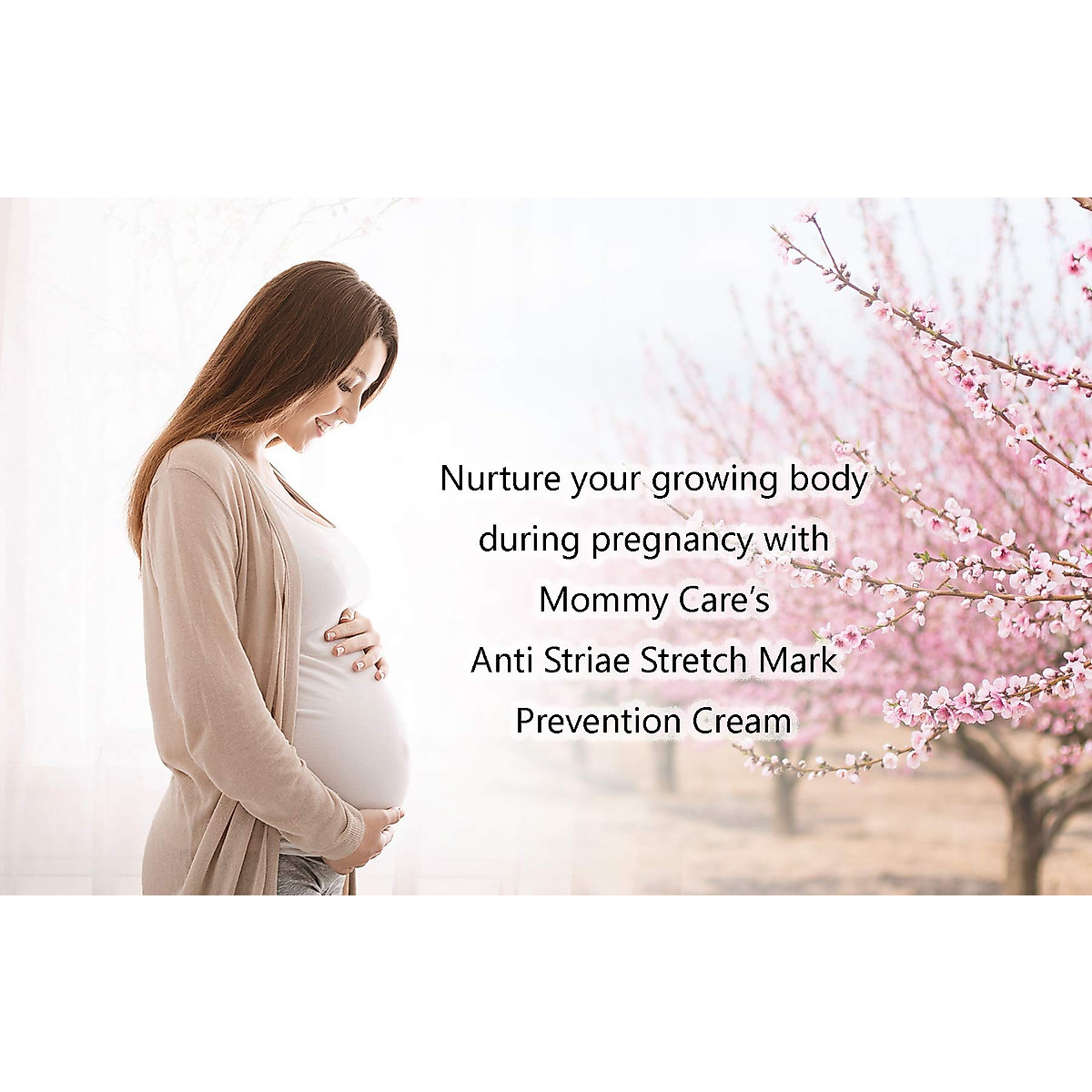 Stretch Mark Remover For Pregnancy, Anti Striae - Anti Stretch Marks, All Natural Organic Maternity Stretch Mark Prevention Lotion With Laminaria seaweed, Shea Butter Avocado and Olive Oil 3.38 fl oz